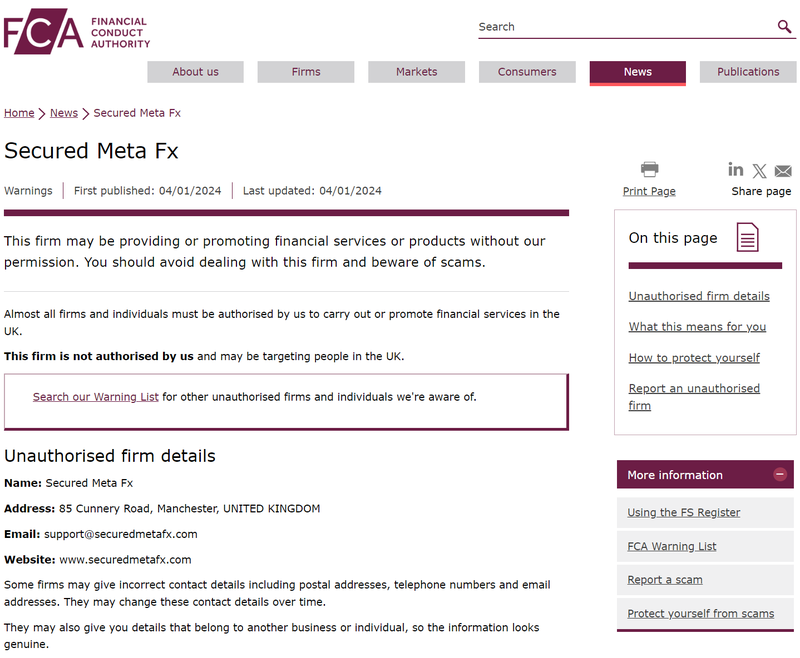 Secured Meta Fx Scam in Progress